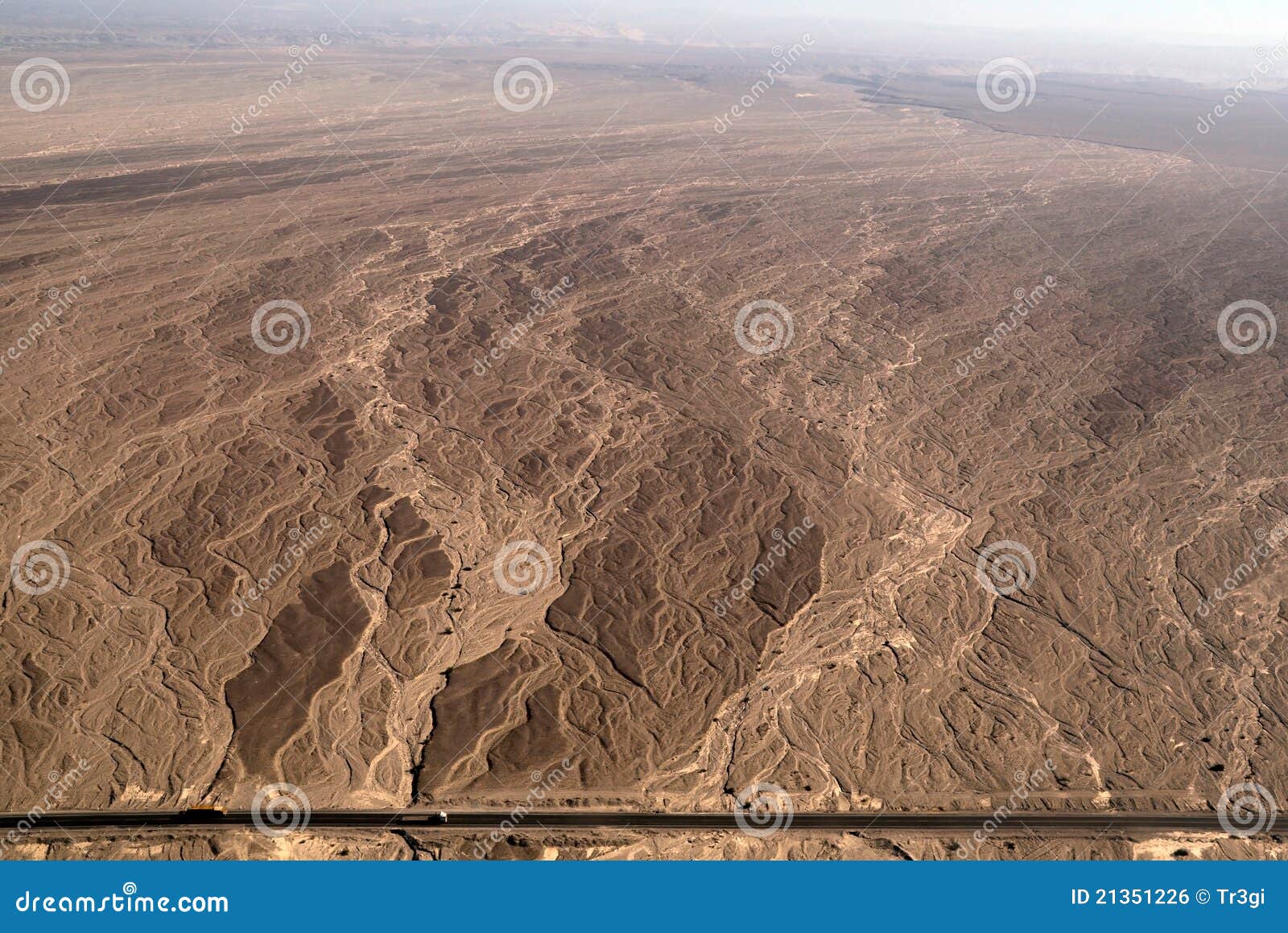 Nazca Lines - Dry River Bed - Aerial View Stock Photo - Image of ...