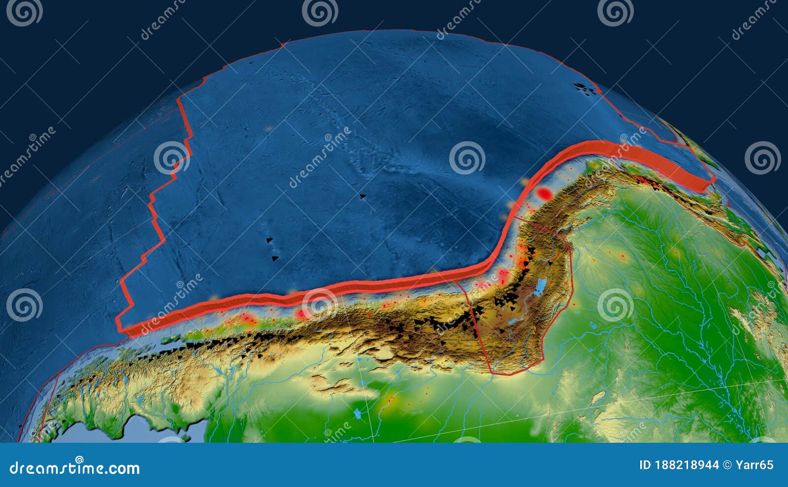 Nazca Plate Extruded - Physical Stock Illustration - Illustration of ...