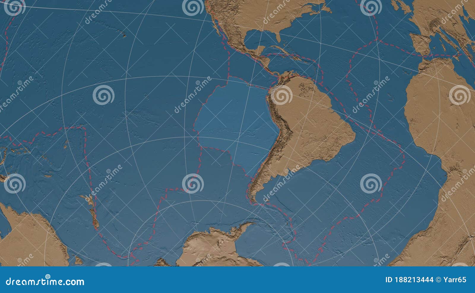 Nazca Plate Overview - Grayscale Stock Illustration - Illustration of ...