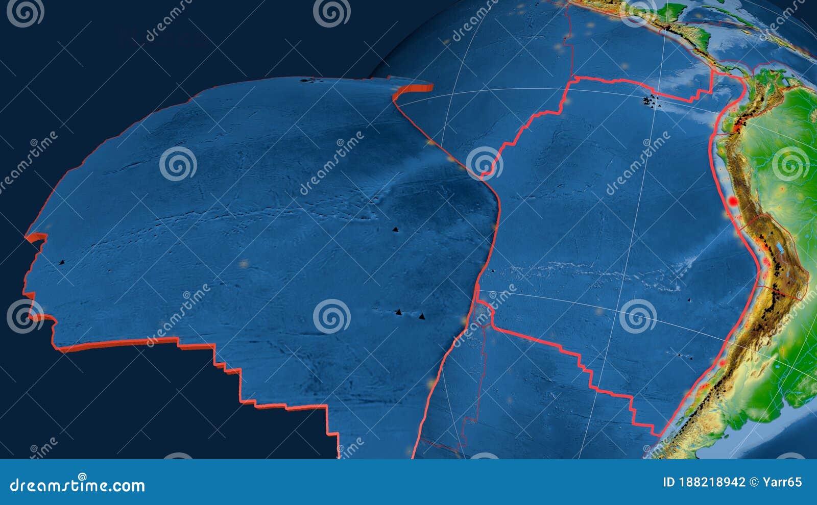 Nazca Plate Presented - Physical Stock Illustration - Illustration of ...