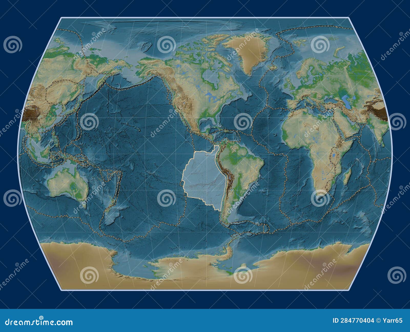 Nazca Tectonic Plate. Physical. Times. Boundaries Stock Illustration ...