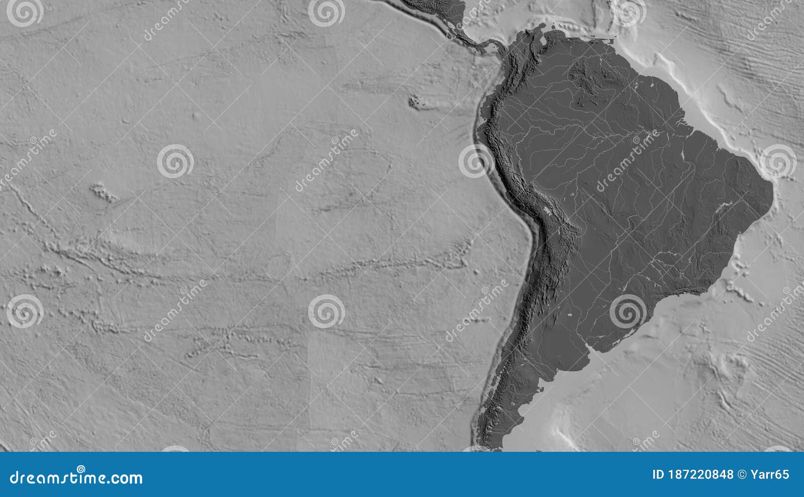 Nazca Tectonic Plate - Raster. Bilevel Stock Illustration ...
