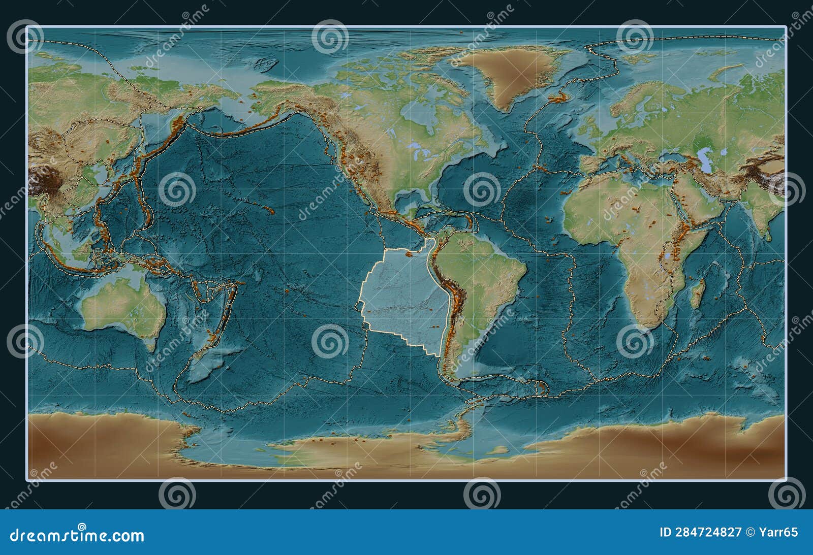 Nazca Tectonic Plate. Wiki. Compact Miller. Volcanoes and Bounda Stock ...