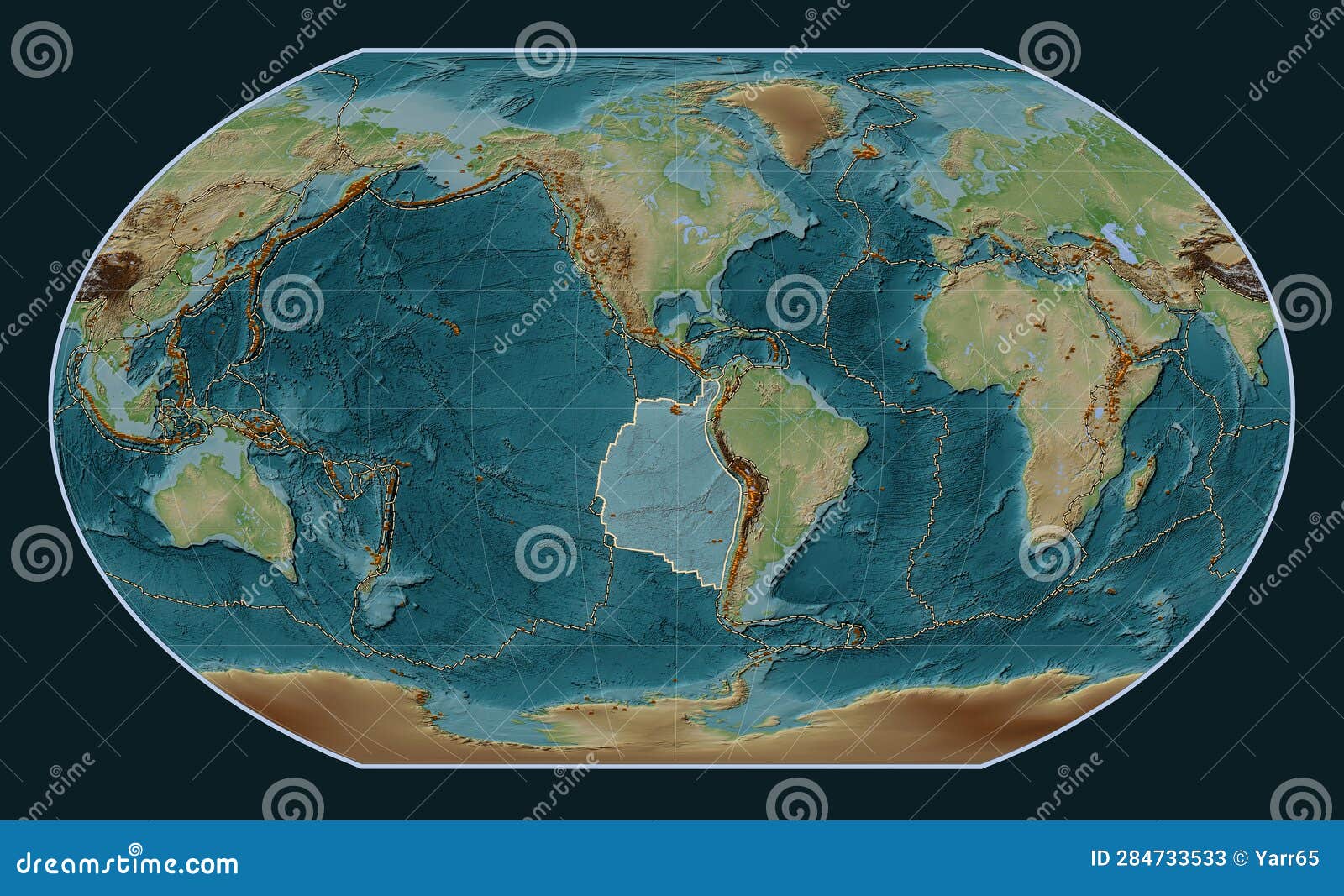 Nazca Tectonic Plate. Wiki. Kavrayskiy VII. Volcanoes and Bounda Stock ...