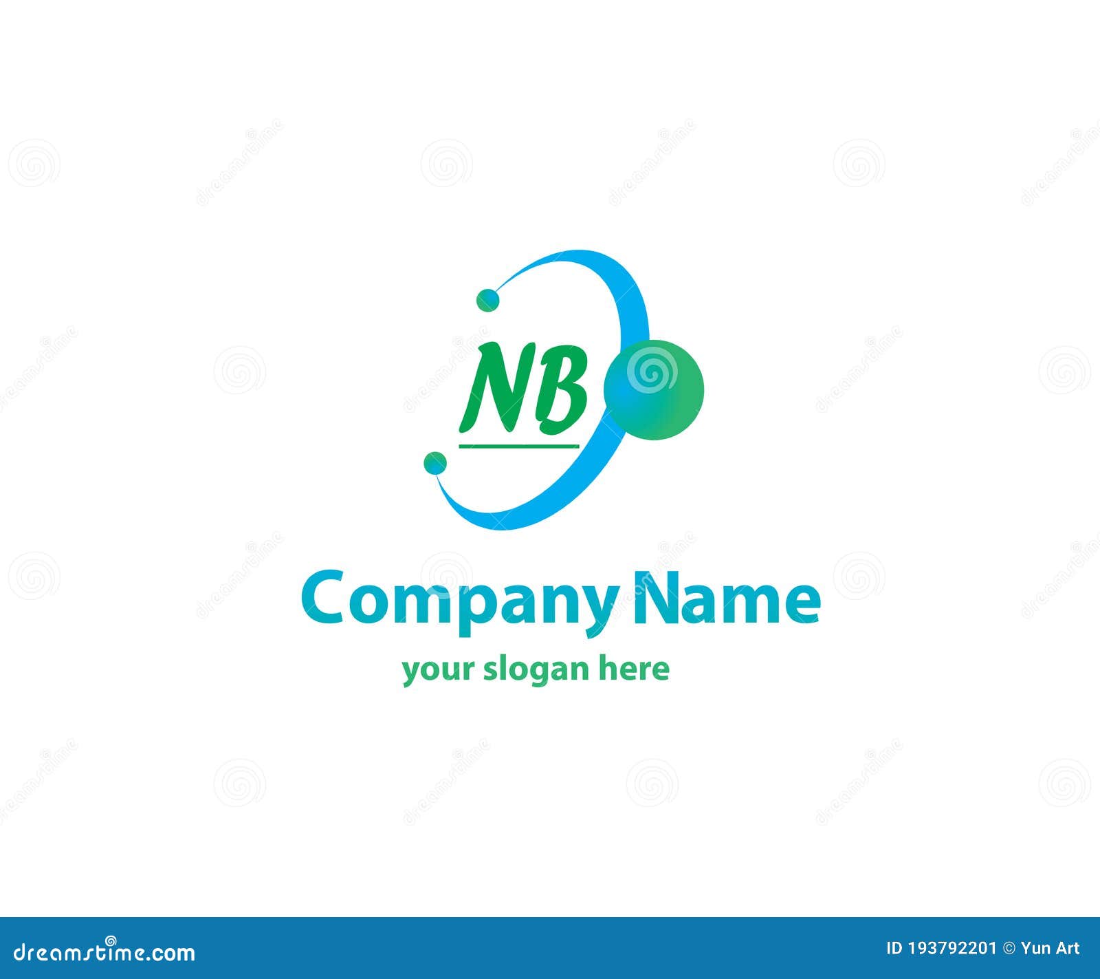 Nb Company Logo Design Vector Stock Vector - Illustration of element ...