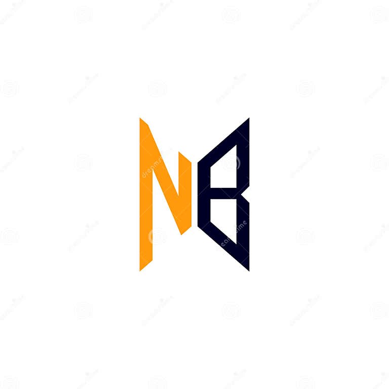 NB Letter Logo Creative Design with Vector Graphic, Stock Illustration ...