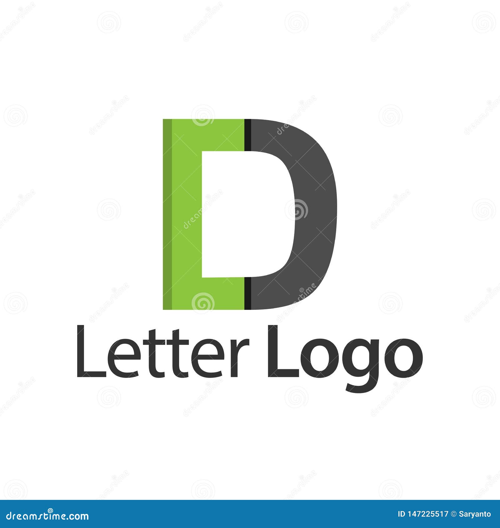 CD Initial Stock Logo Template., Modern Paper Font Stock Vector ...