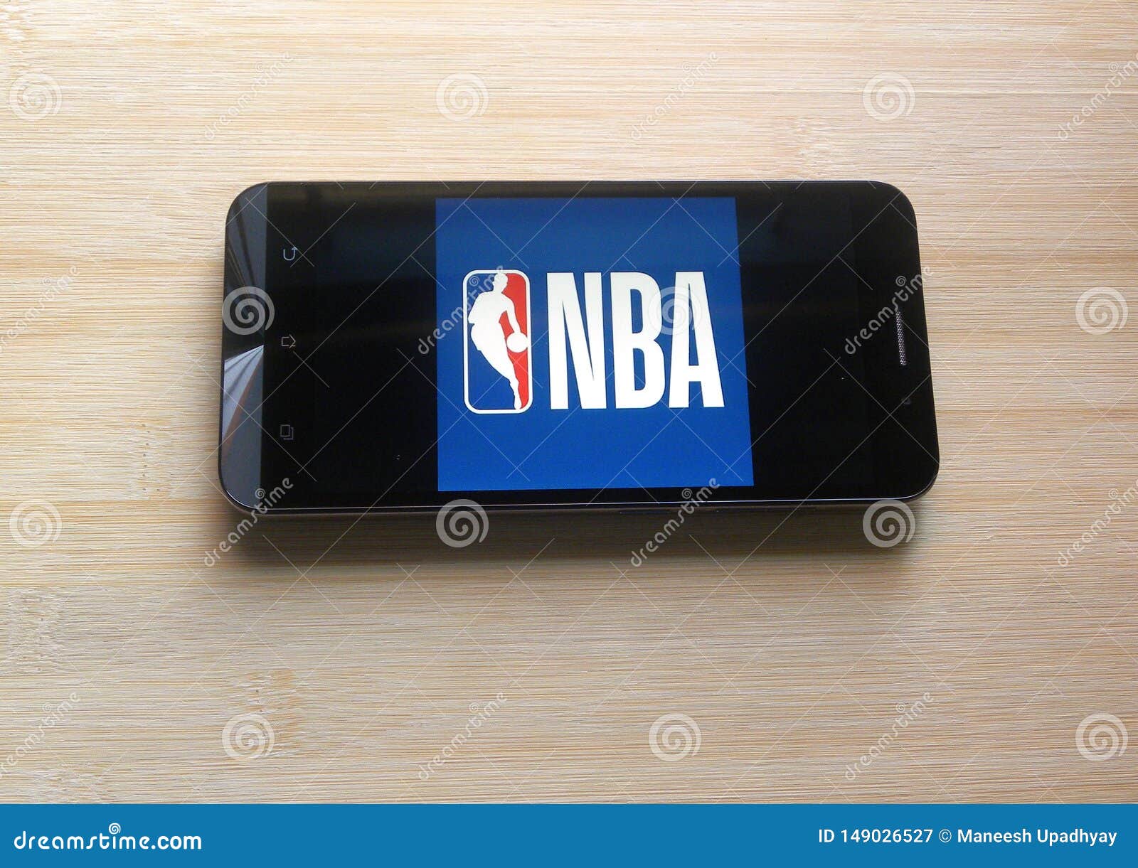 NBA app on smartphone editorial photography. Image of connection ...