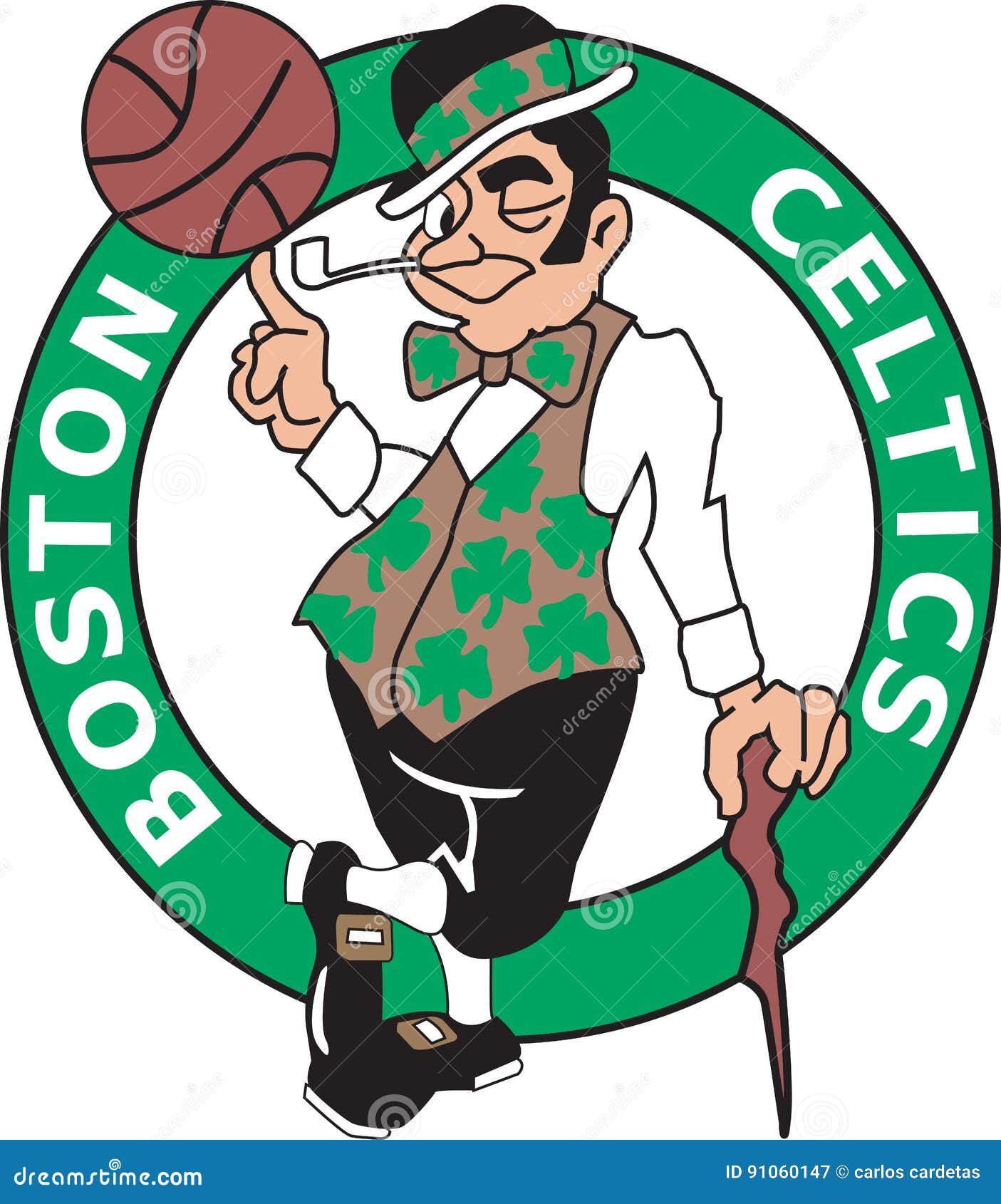 Nba boston celtics logo editorial photography. Illustration of boston ...