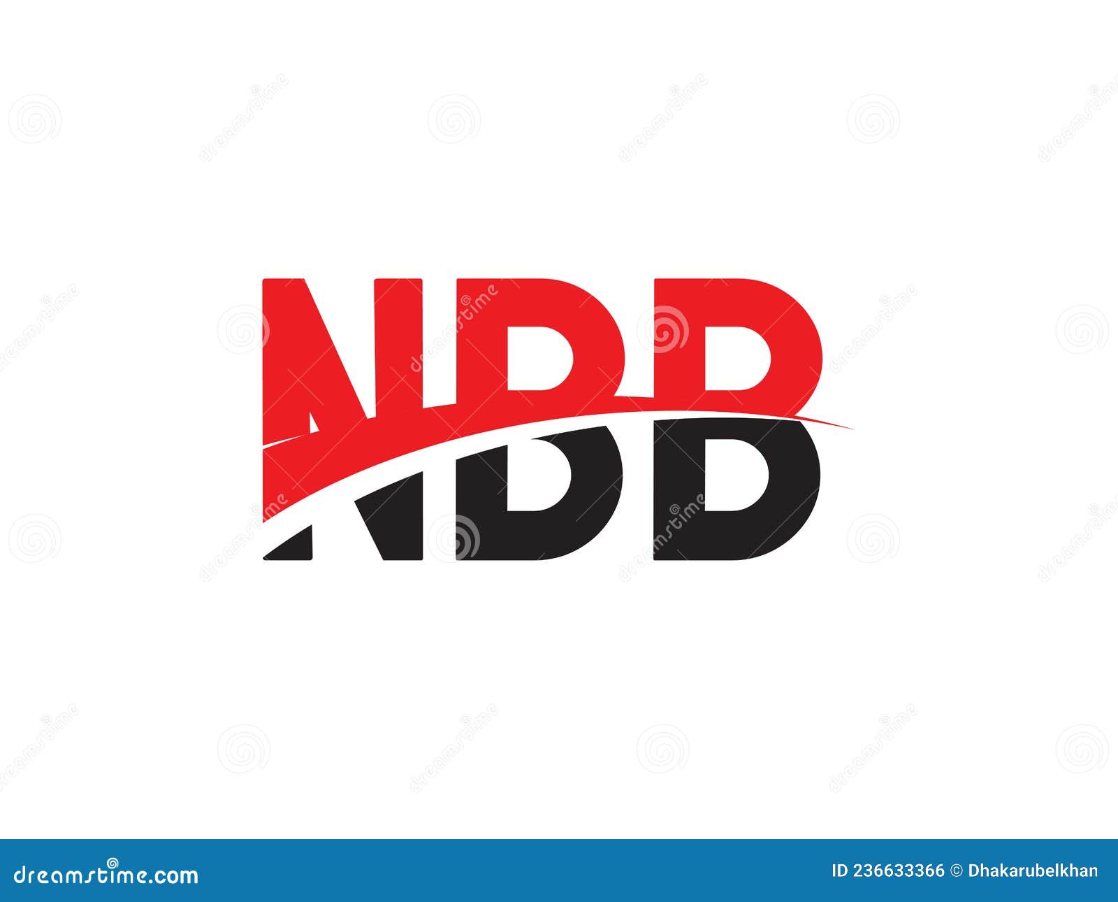NBB Letter Initial Logo Design Vector Illustration Stock Vector ...
