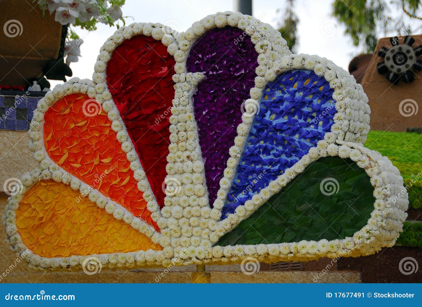 NBC Logo Made with Flower Petals Editorial Photo - Image of america ...