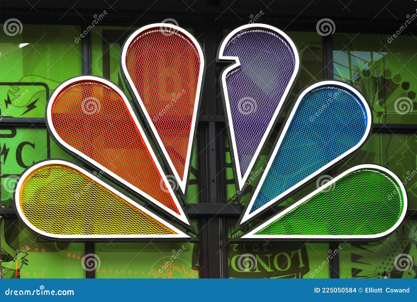 Nbc Peacock Logo Day Exterior Editorial Stock Image Image Of Feathers
