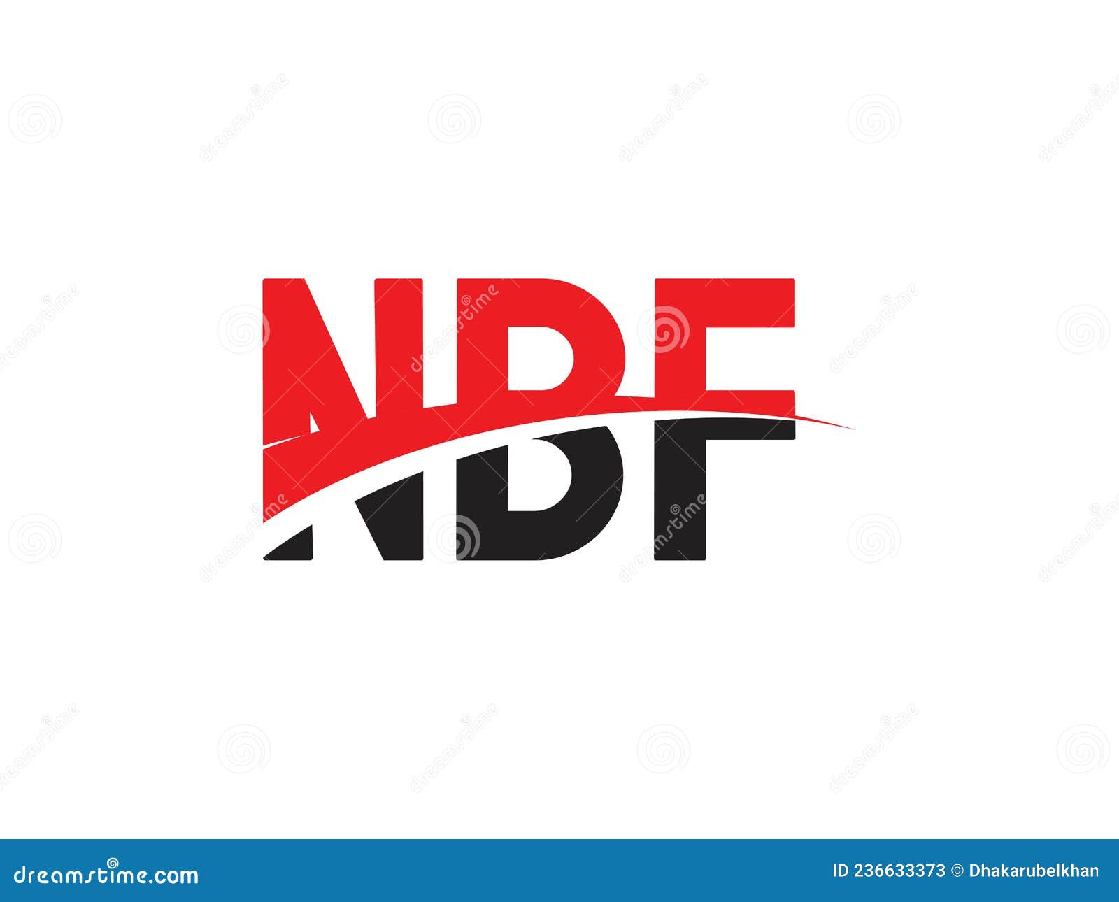 NBF Letter Initial Logo Design Vector Illustration Stock Vector ...