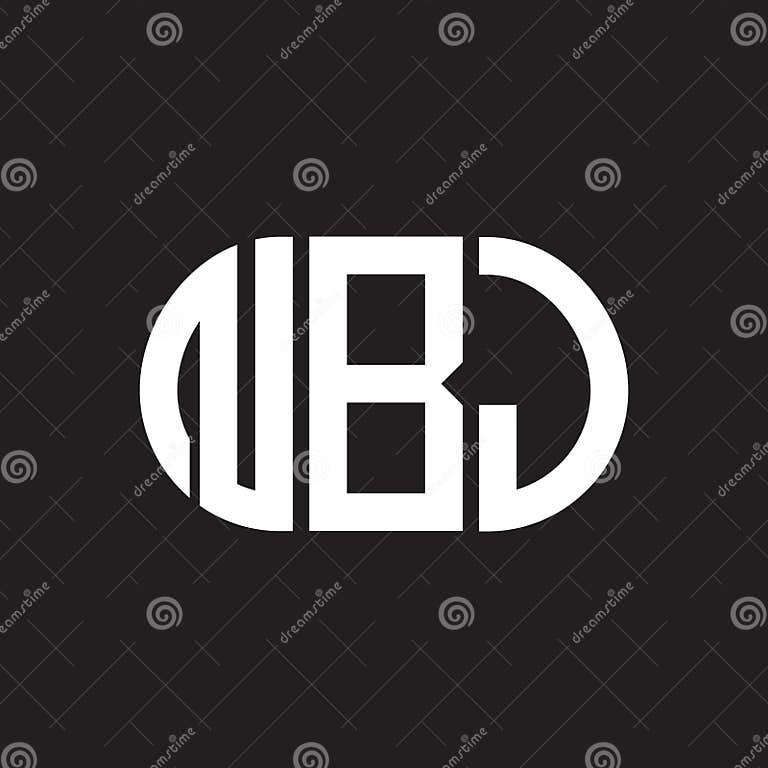 NBJ Letter Logo Design on Black Background. NBJ Creative Initials ...