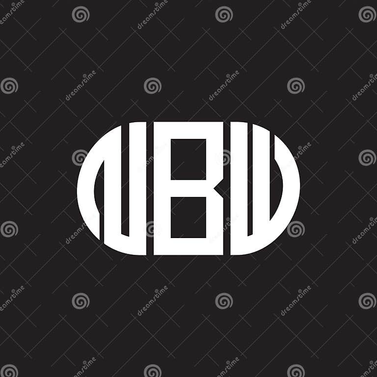 NBW Letter Logo Design on Black Background. NBW Creative Initials ...