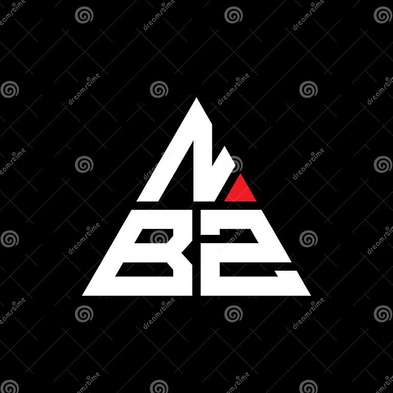 NBZ Triangle Letter Logo Design with Triangle Shape. NBZ Triangle Logo ...