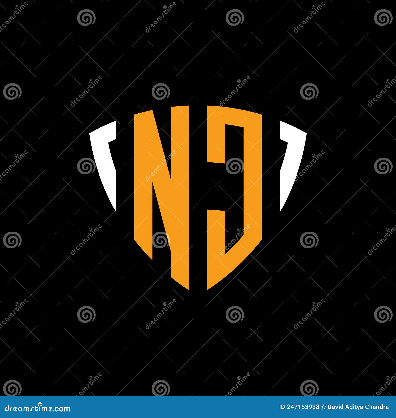NC Logo Monogram Design Template Stock Vector - Illustration of ...