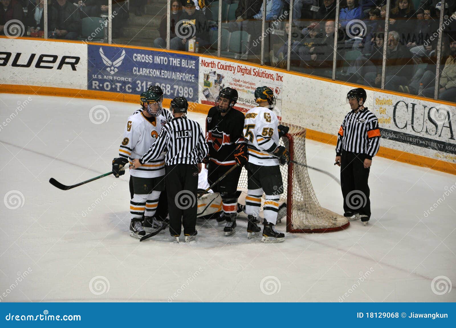 NCAA Ice Hockey Game in Clarkson University Editorial Stock Photo ...