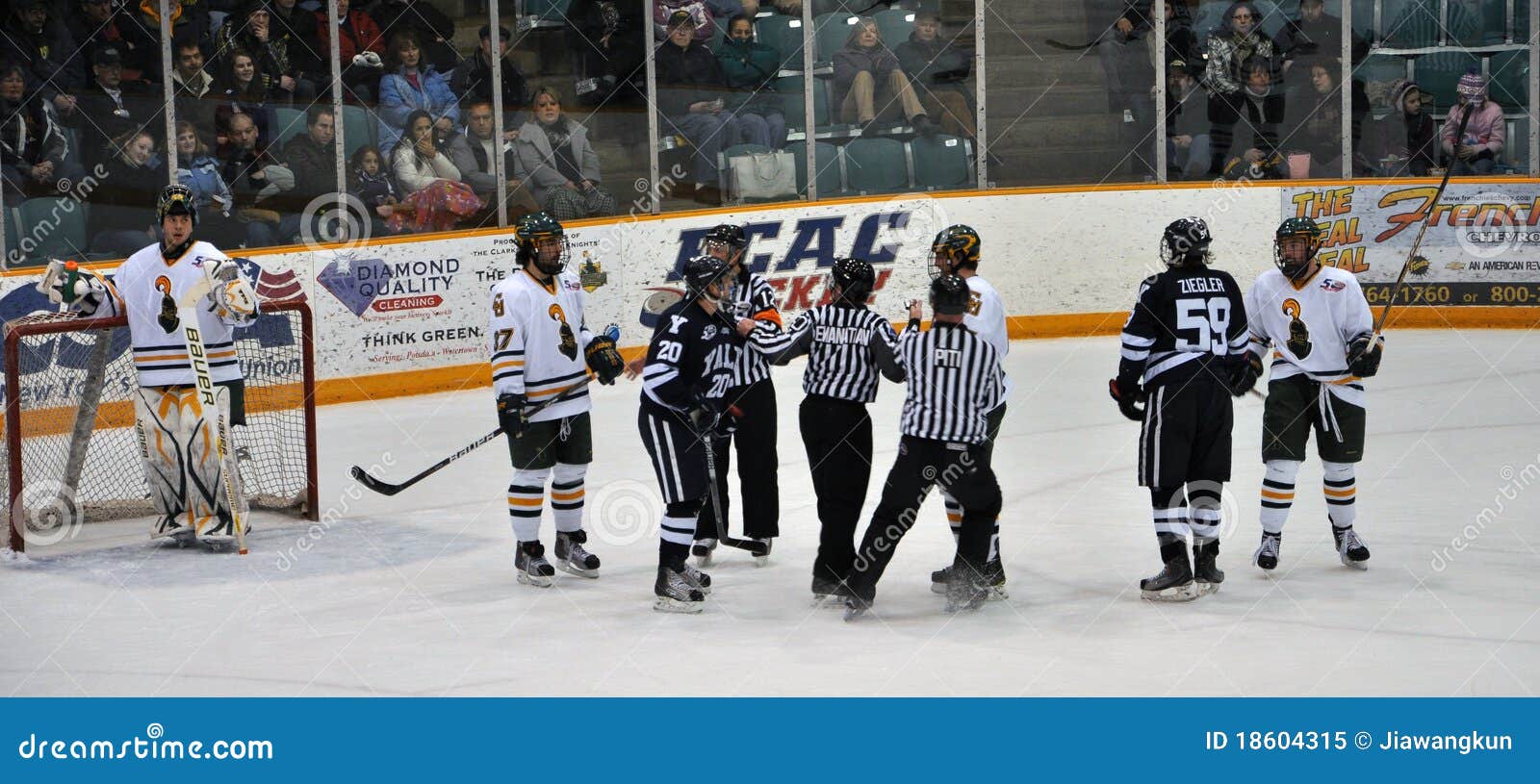 NCAA Ice Hockey Game in Clarkson University Editorial Image - Image of ...