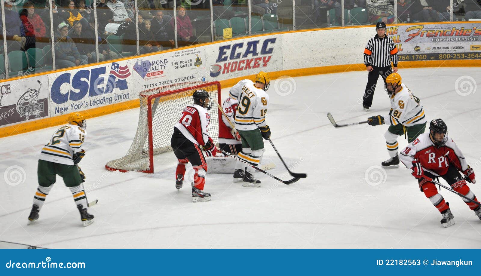 NCAA Ice Hockey Game in Clarkson University Editorial Stock Photo ...