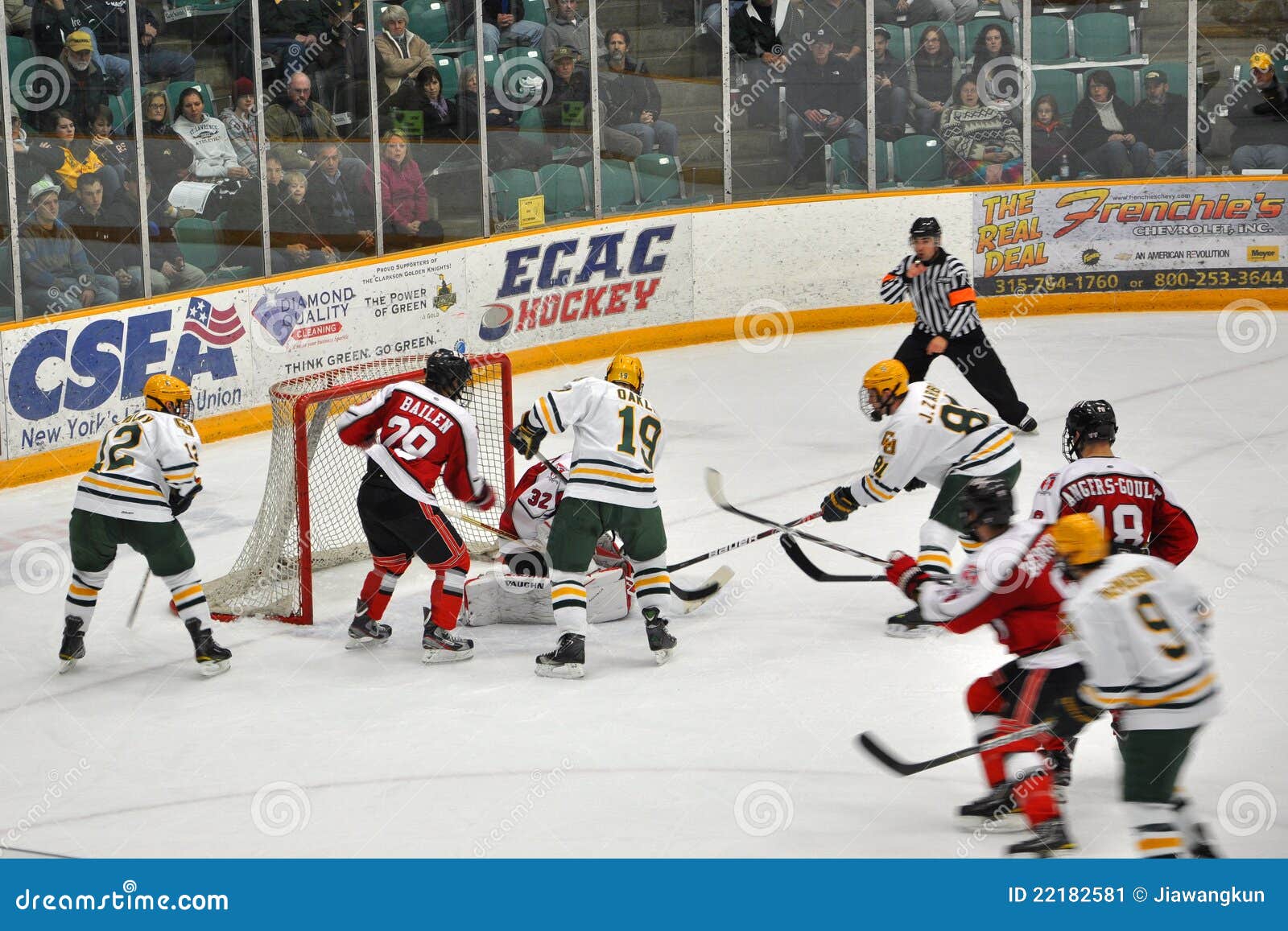 NCAA Ice Hockey Game in Clarkson University Editorial Photo - Image of ...