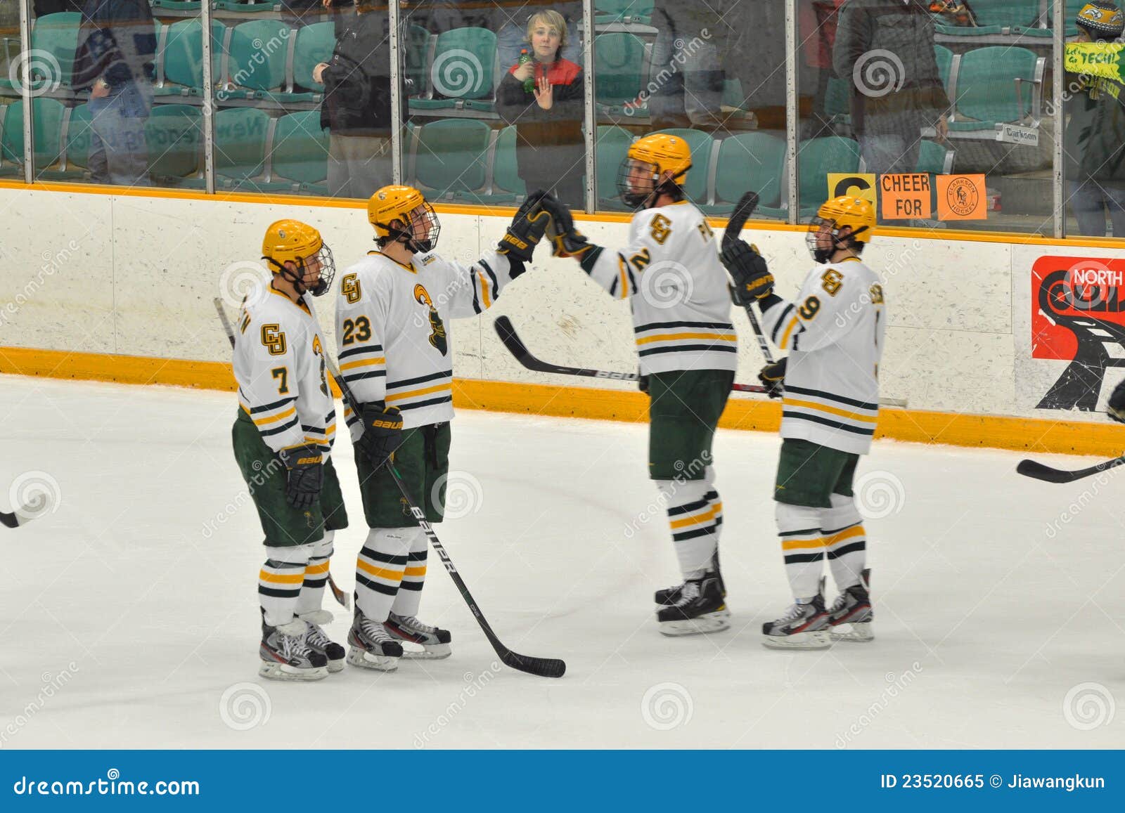 NCAA Ice Hockey Game in Clarkson University Editorial Image - Image of ...