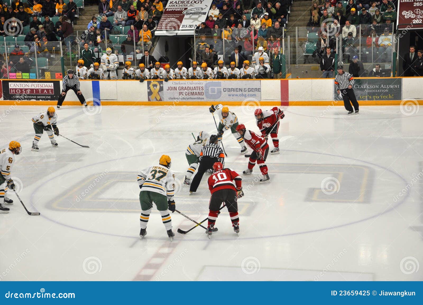 NCAA Ice Hockey Game in Clarkson University Editorial Image - Image of ...