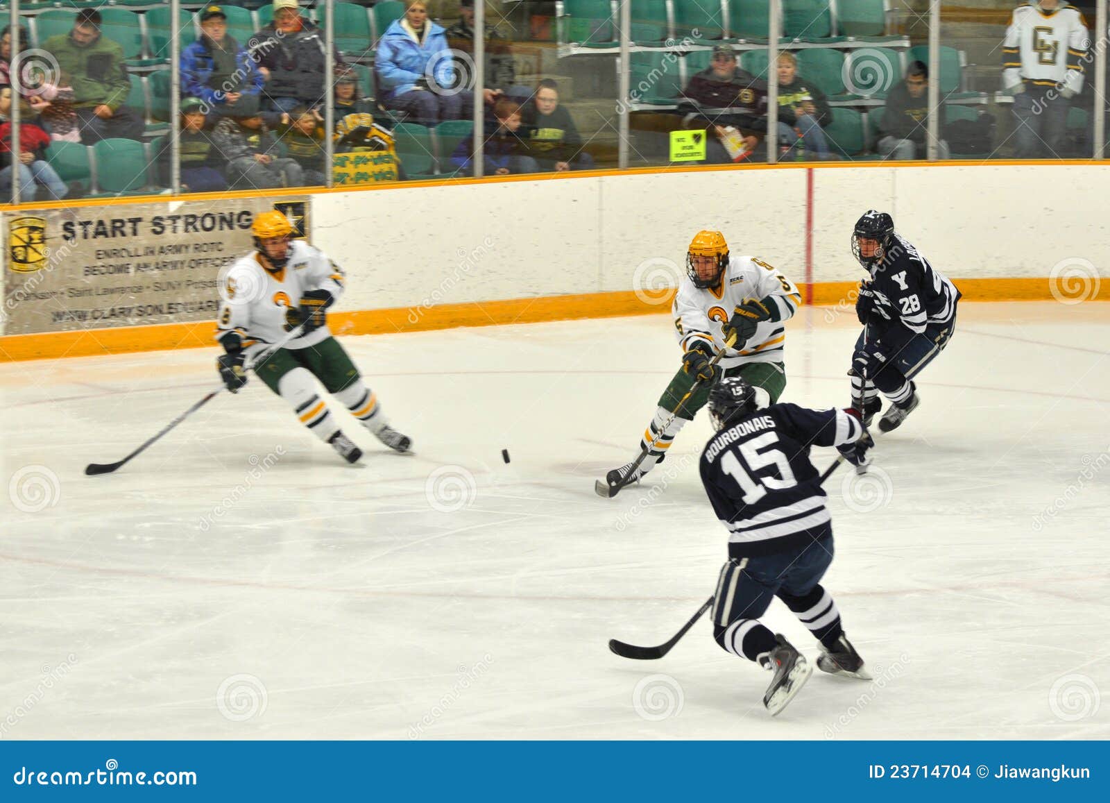 NCAA Ice Hockey Game in Clarkson University Editorial Stock Image ...