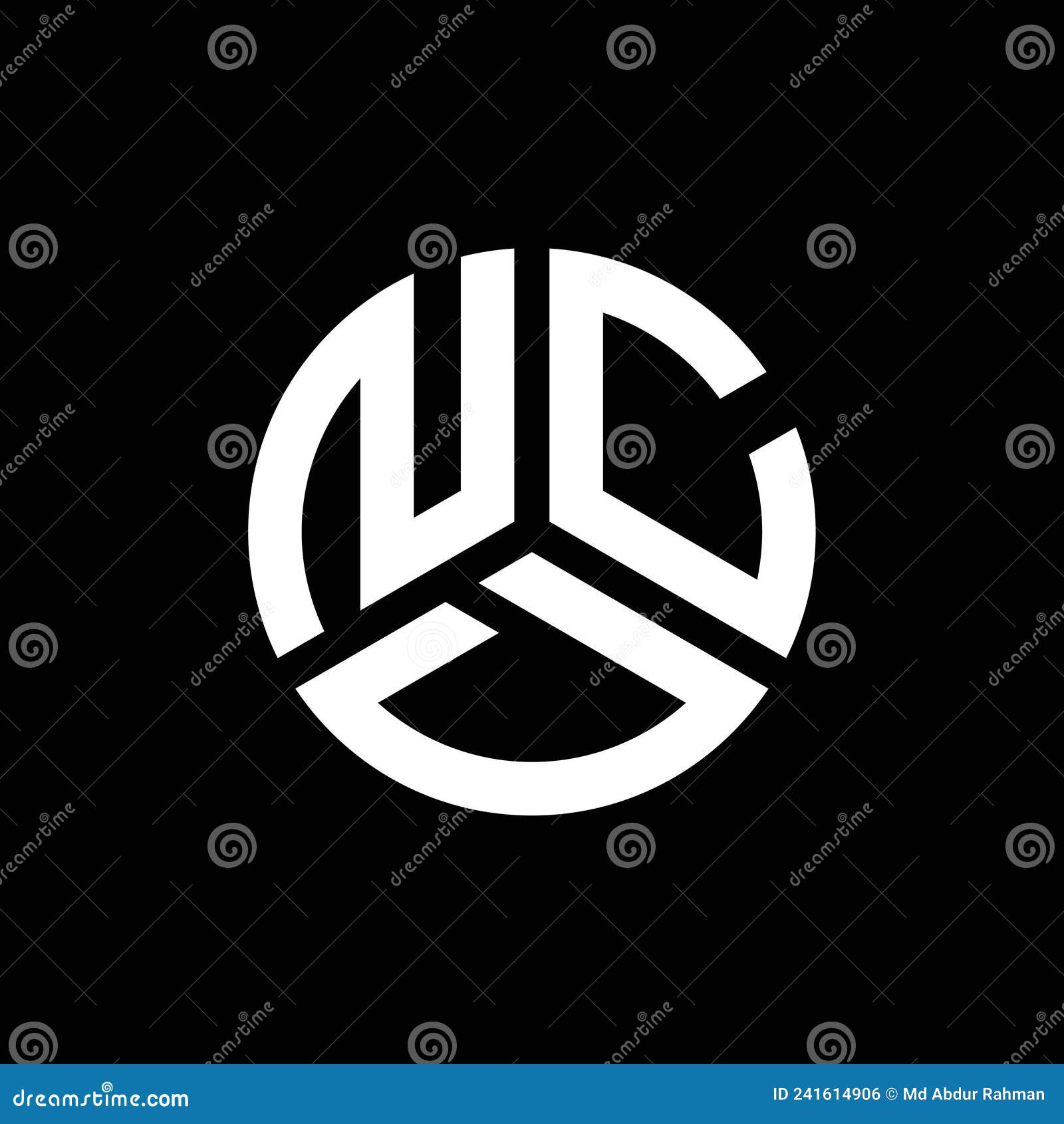 NCD Letter Logo Design on Black Background. NCD Creative Initials ...