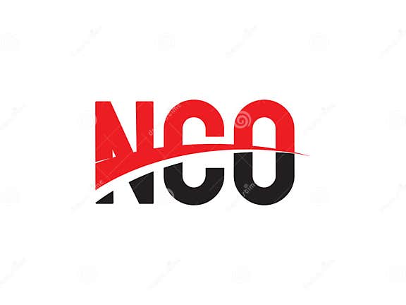 NCO Letter Initial Logo Design Vector Illustration Stock Vector ...