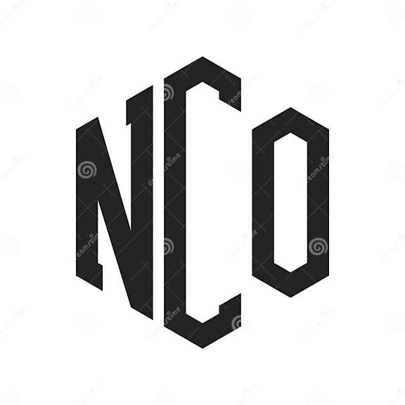 NCO Logo Design. Initial Letter NCO Monogram Logo Using Hexagon Shape ...