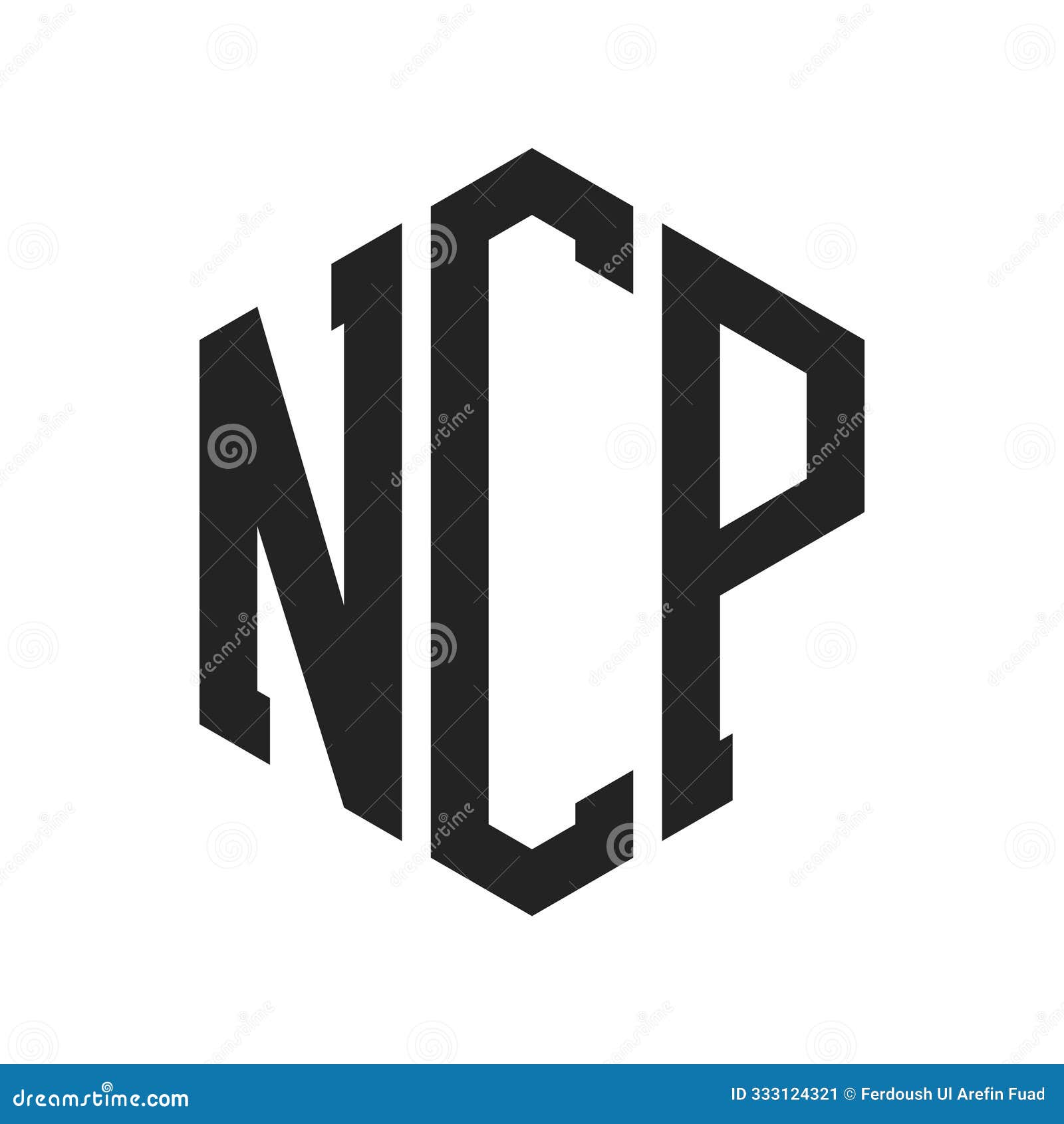 NCP Logo Design. Initial Letter NCP Monogram Logo Using Hexagon Shape ...