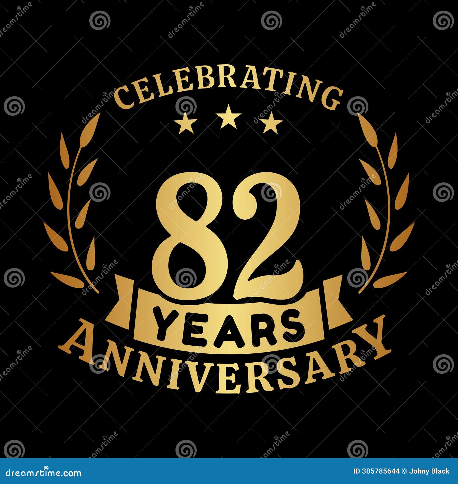 82 Years Anniversary Celebration Logotype. 82nd Anniversary Logo ...