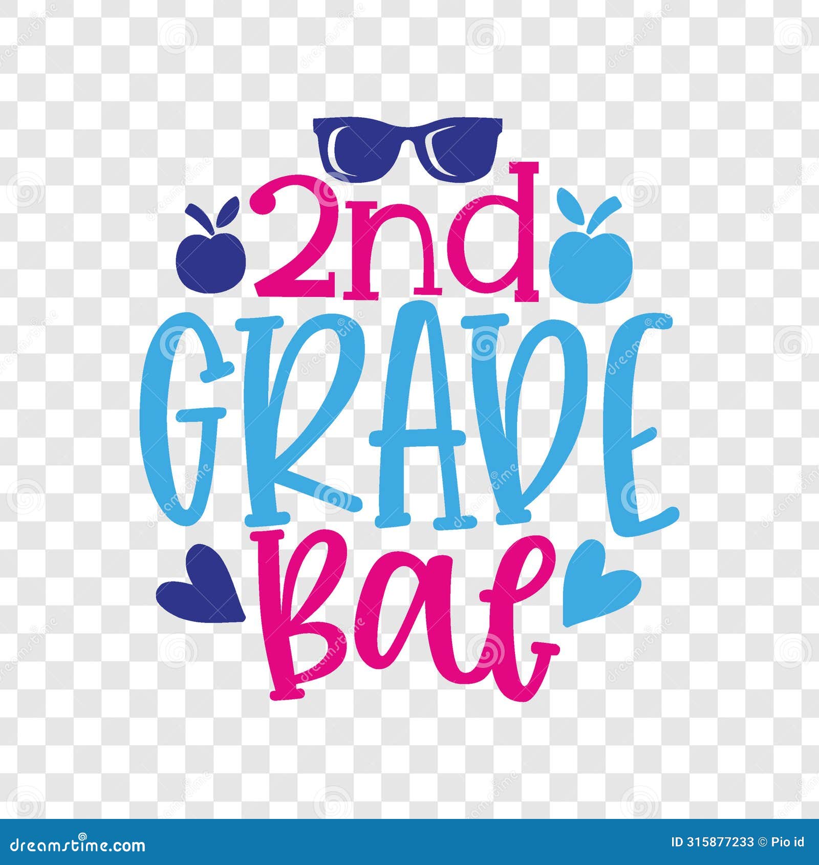 2nd Grade Bal Stickers Vector Stock Vector - Illustration of download ...