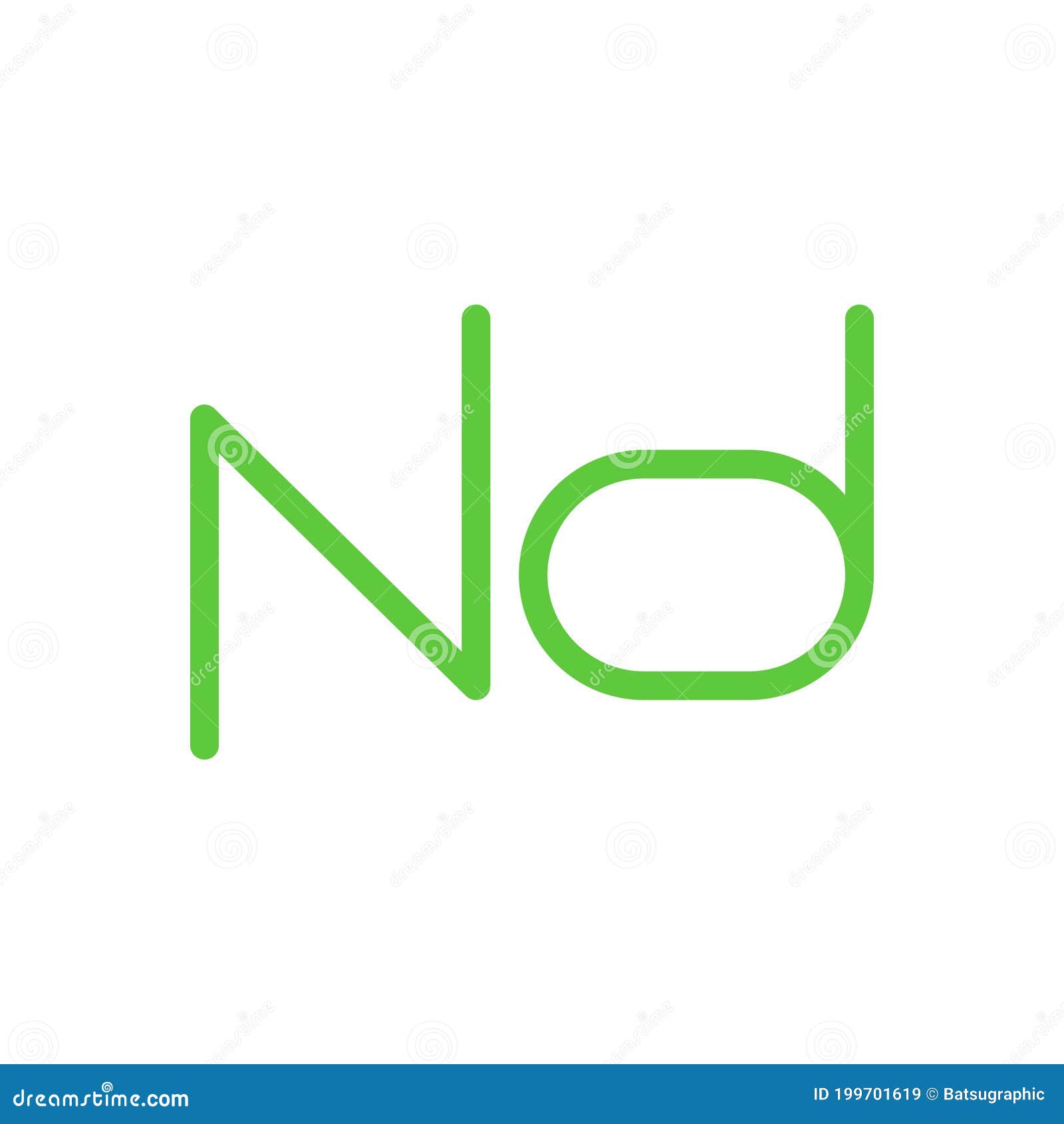 Nd Initial Letter Vector Logo Icon Stock Vector - Illustration of ...