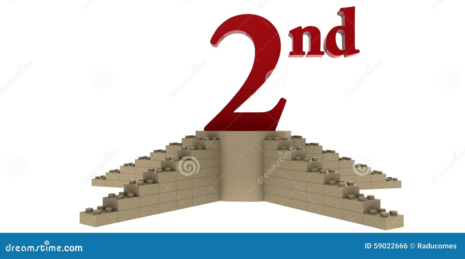 2nd place podium concept stock illustration. Illustration of success ...