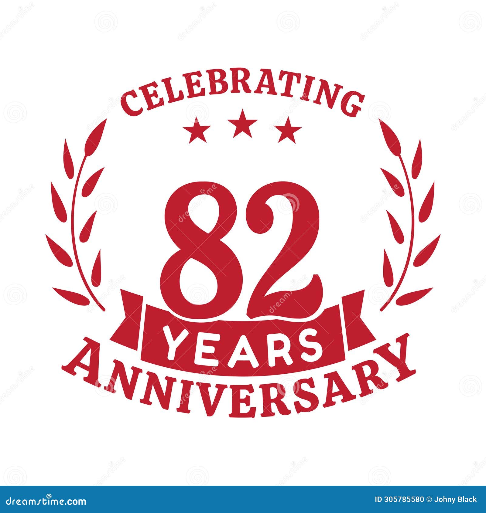 82 Years Anniversary Celebration Logotype. 82nd Anniversary Logo ...