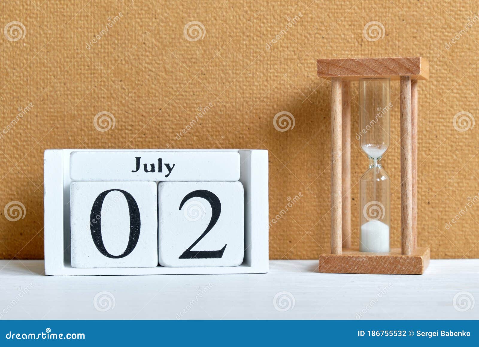 2nd Second July Month Calendar Concept on Wooden Blocks Stock Photo ...