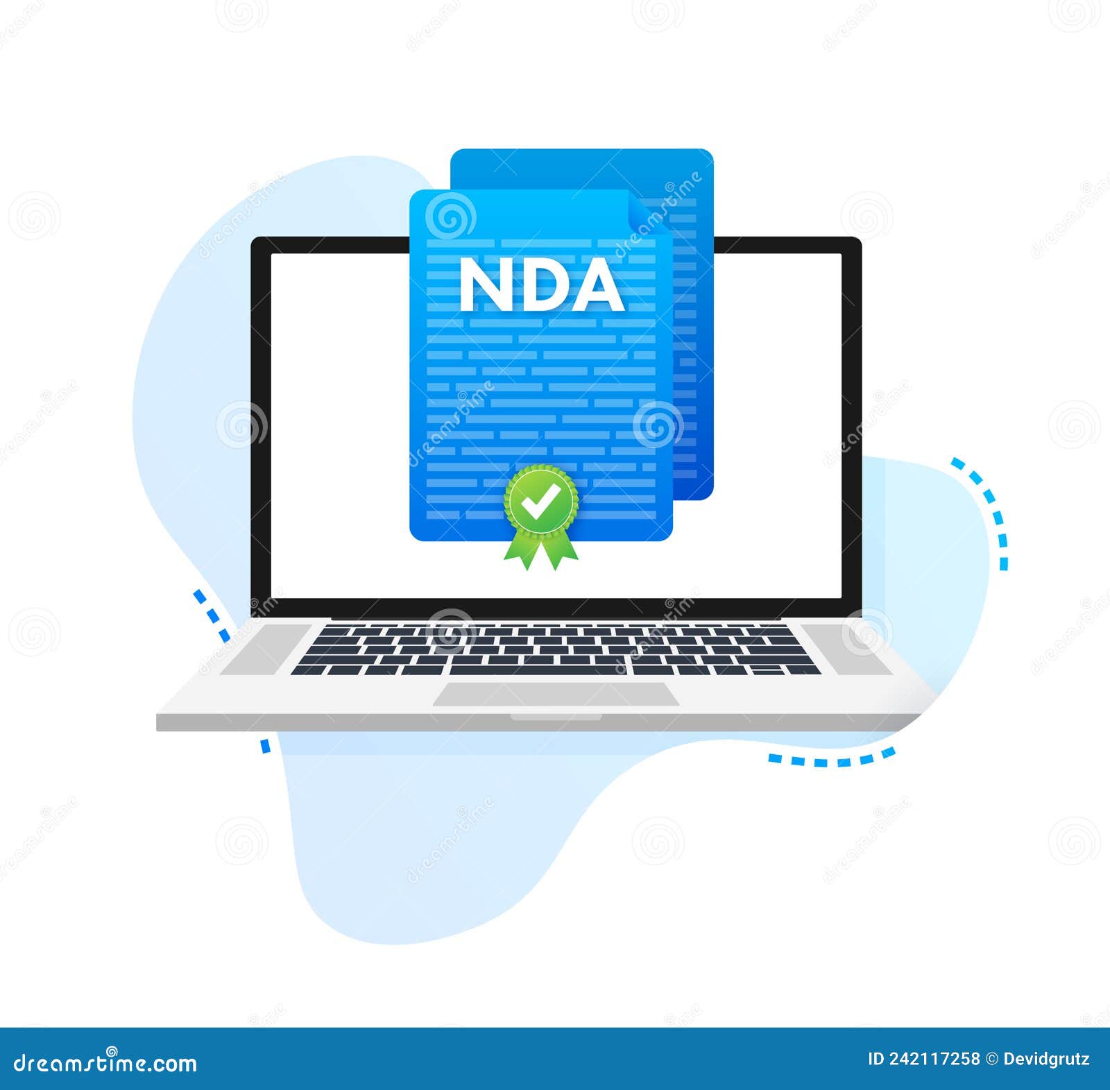NDA Document, Non Disclosure Agreement, Privacy Document. Vector Stock ...