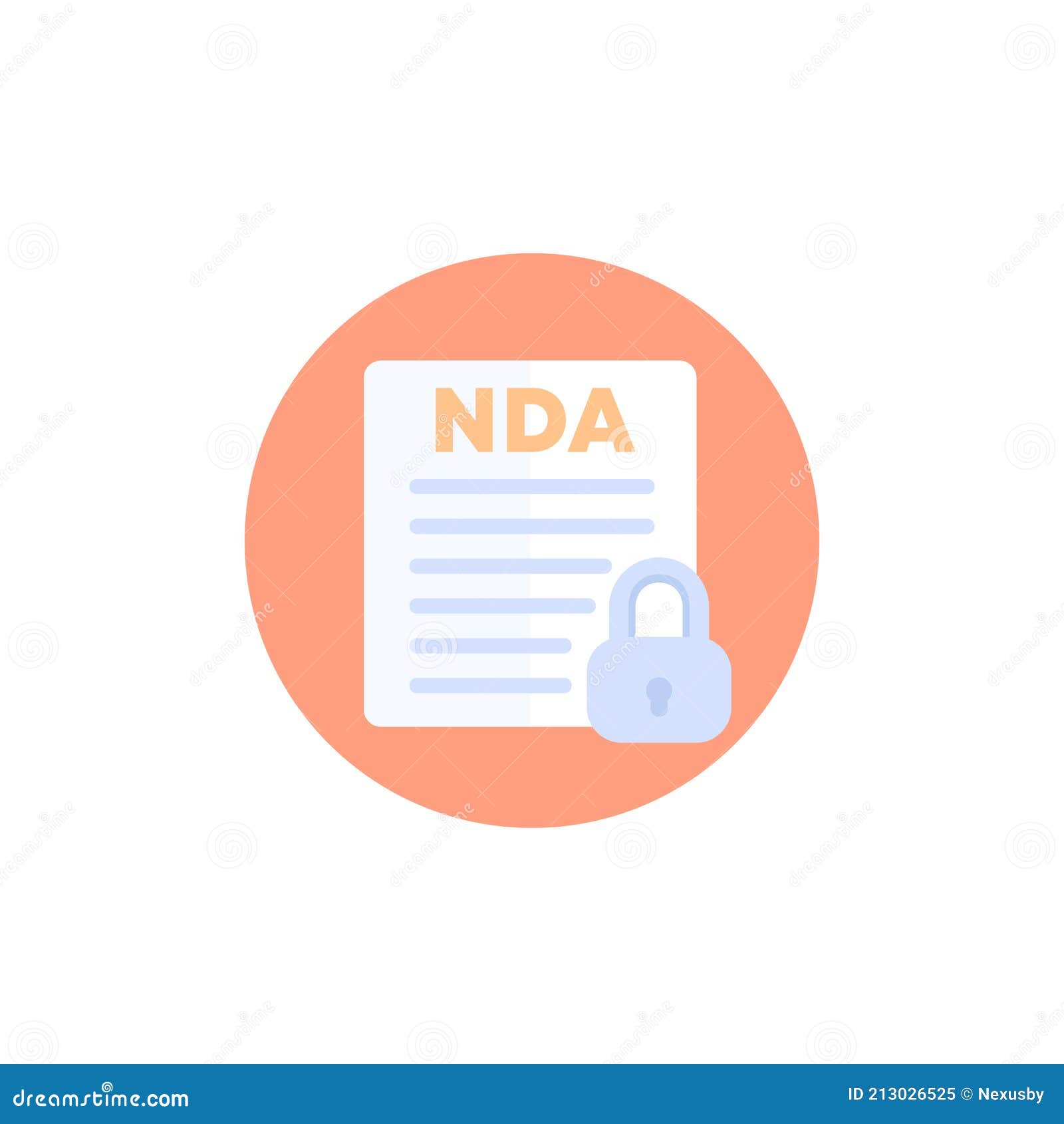 NDA, Non Disclosure Agreement Form Vector Icon Stock Vector ...