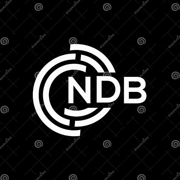 NDB Letter Logo Design on Black Background.NDB Creative Initials Letter ...