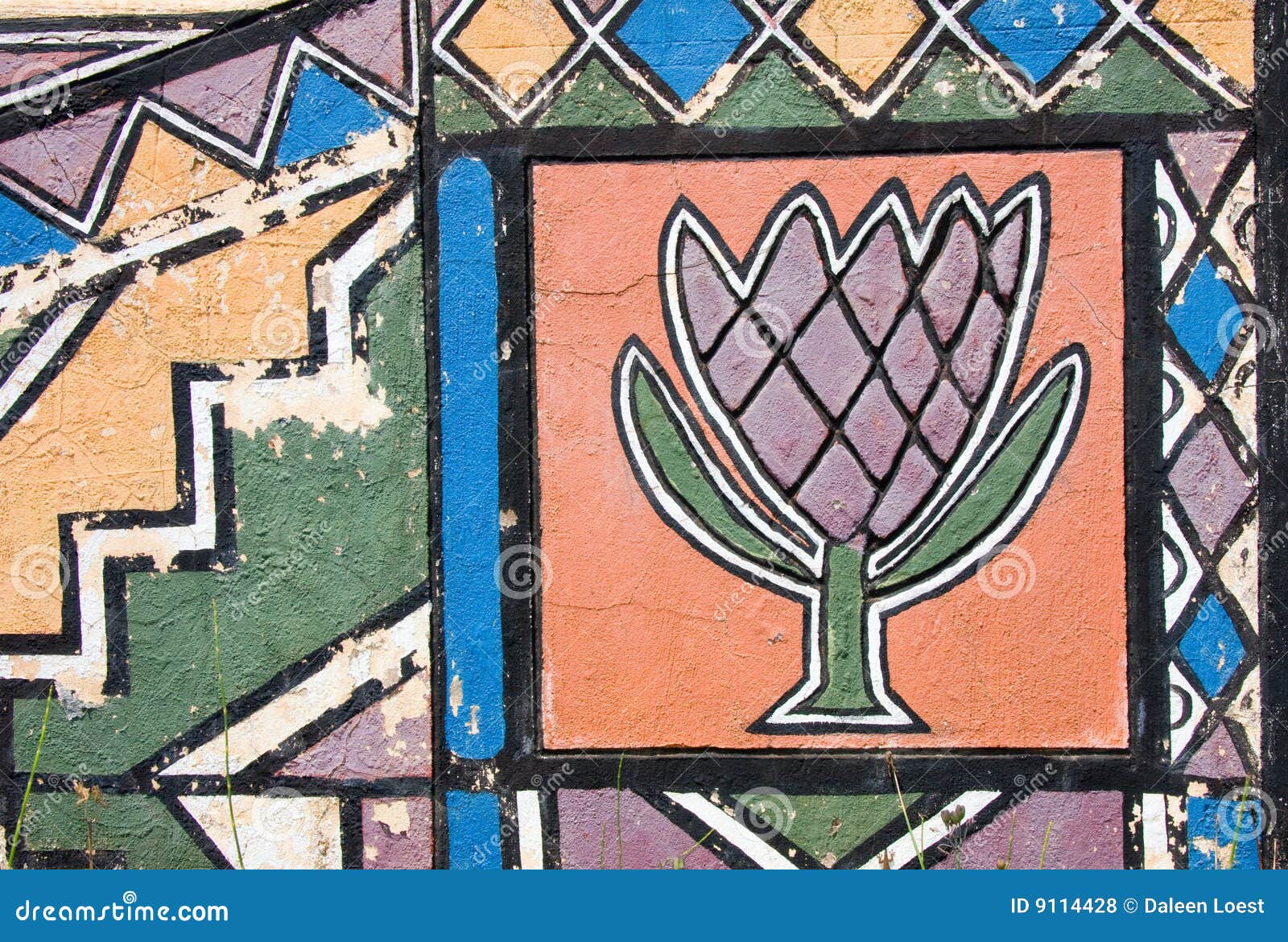 Ndebele Wall Mural Stock Photography | CartoonDealer.com #42614468