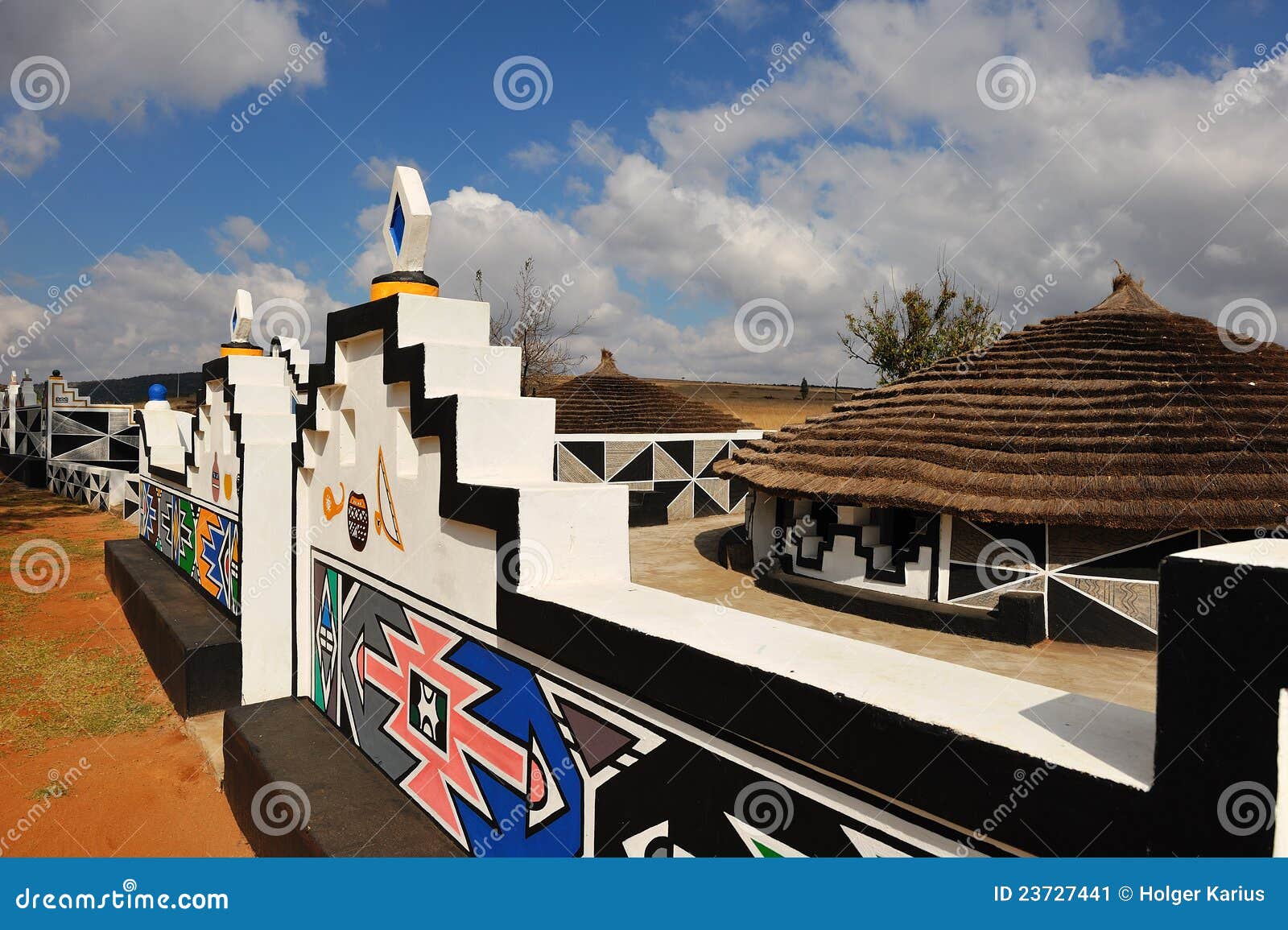 Ndebele Village (South Africa) Stock Image - Image of nedebele, unique ...