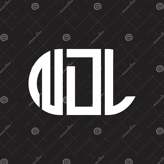 NDL Letter Logo Design on Black Background. NDL Creative Initials ...