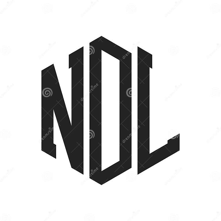 NDL Logo Design. Initial Letter NDL Monogram Logo Using Hexagon Shape ...