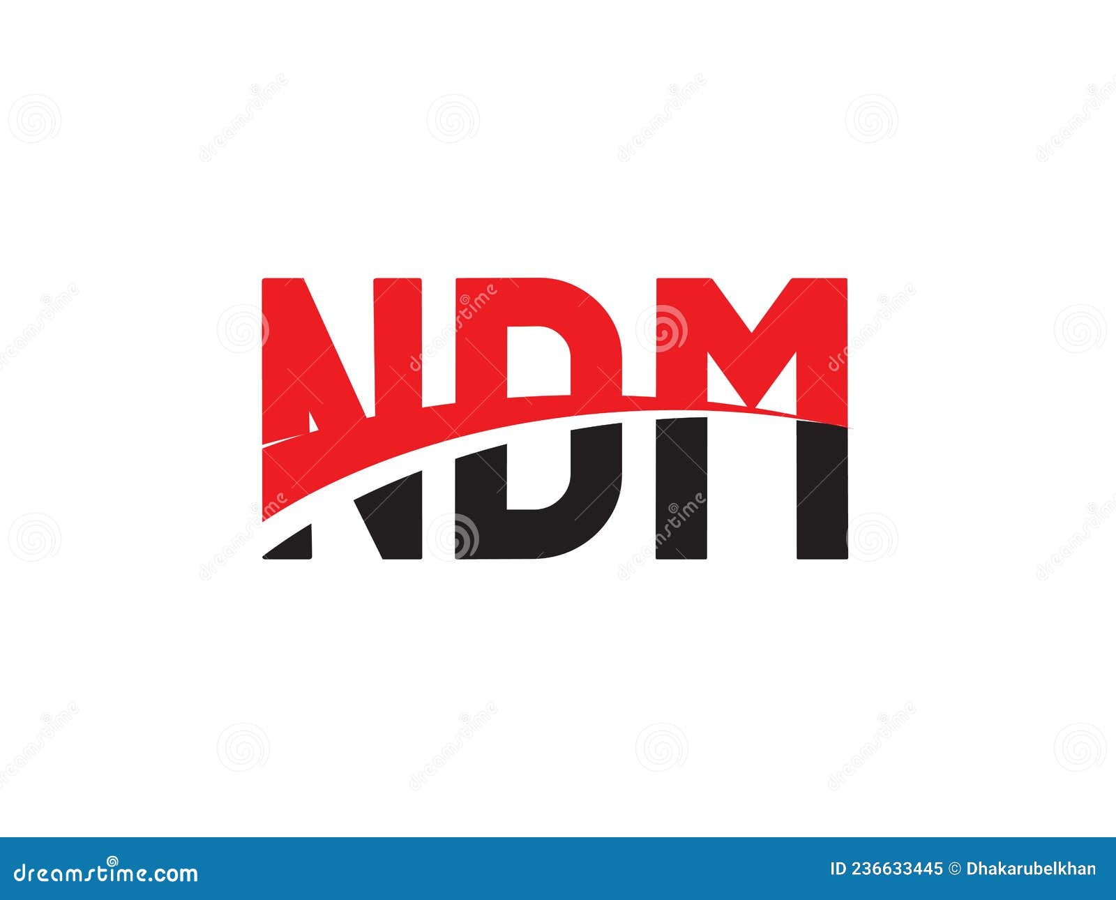NDM Letter Initial Logo Design Vector Illustration Stock Vector ...