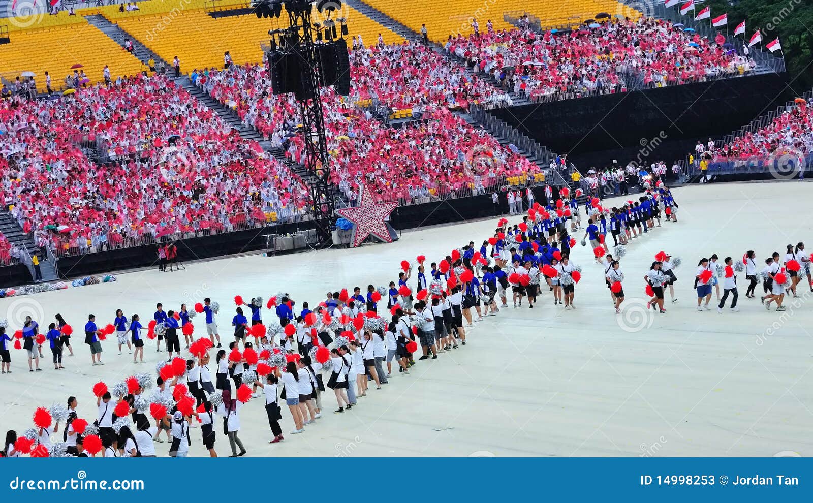 NDP 2010 performance editorial stock photo. Image of singapore - 14998253