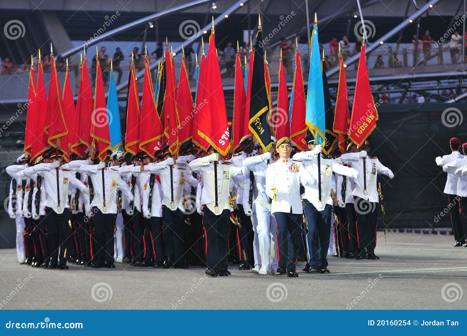 NDP 2011 Parade Commander Leading March Past Editorial Stock Image ...