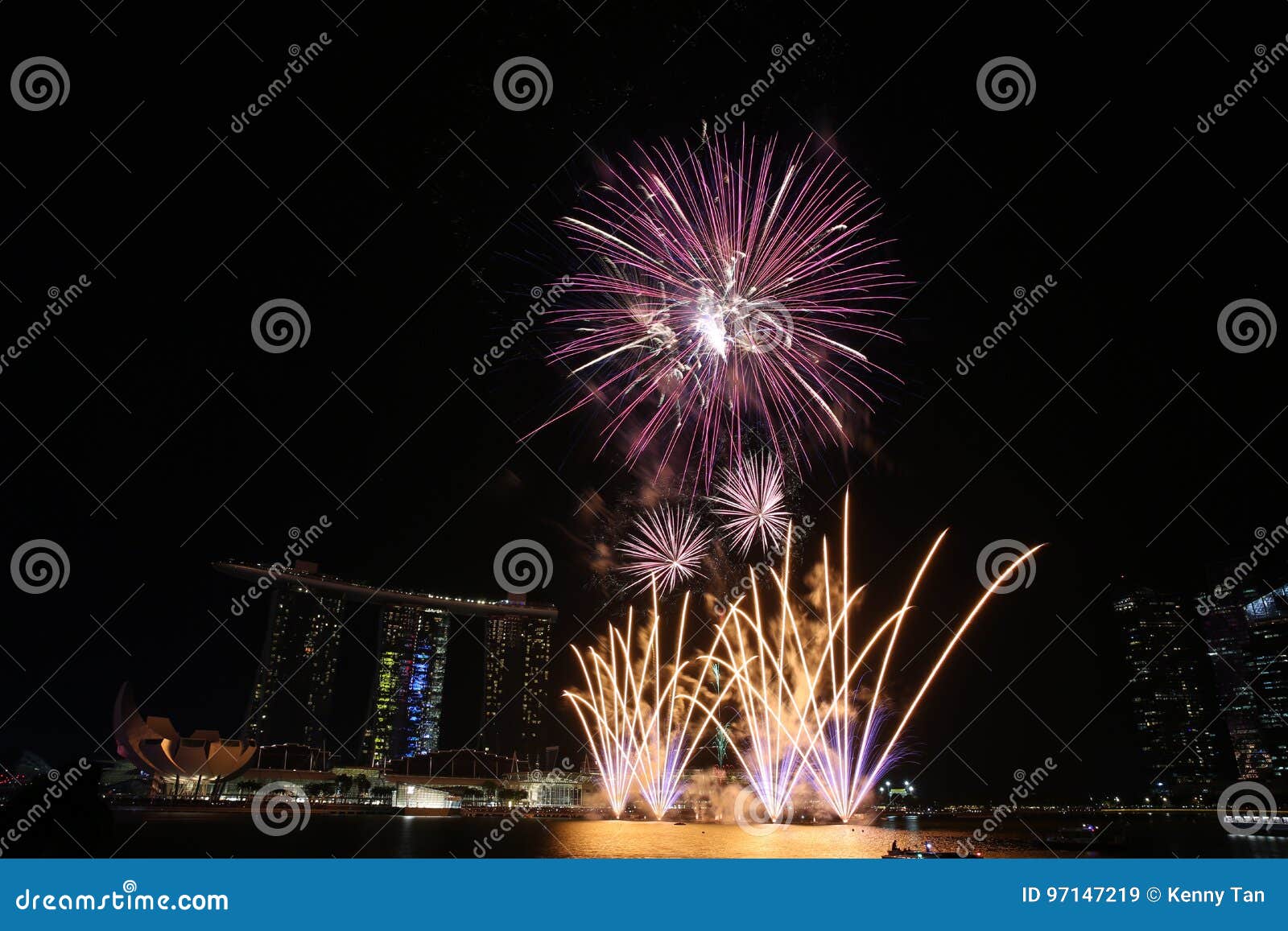 NDP 2017 fireworks MBS stock image. Image of night, fireworks - 97147219