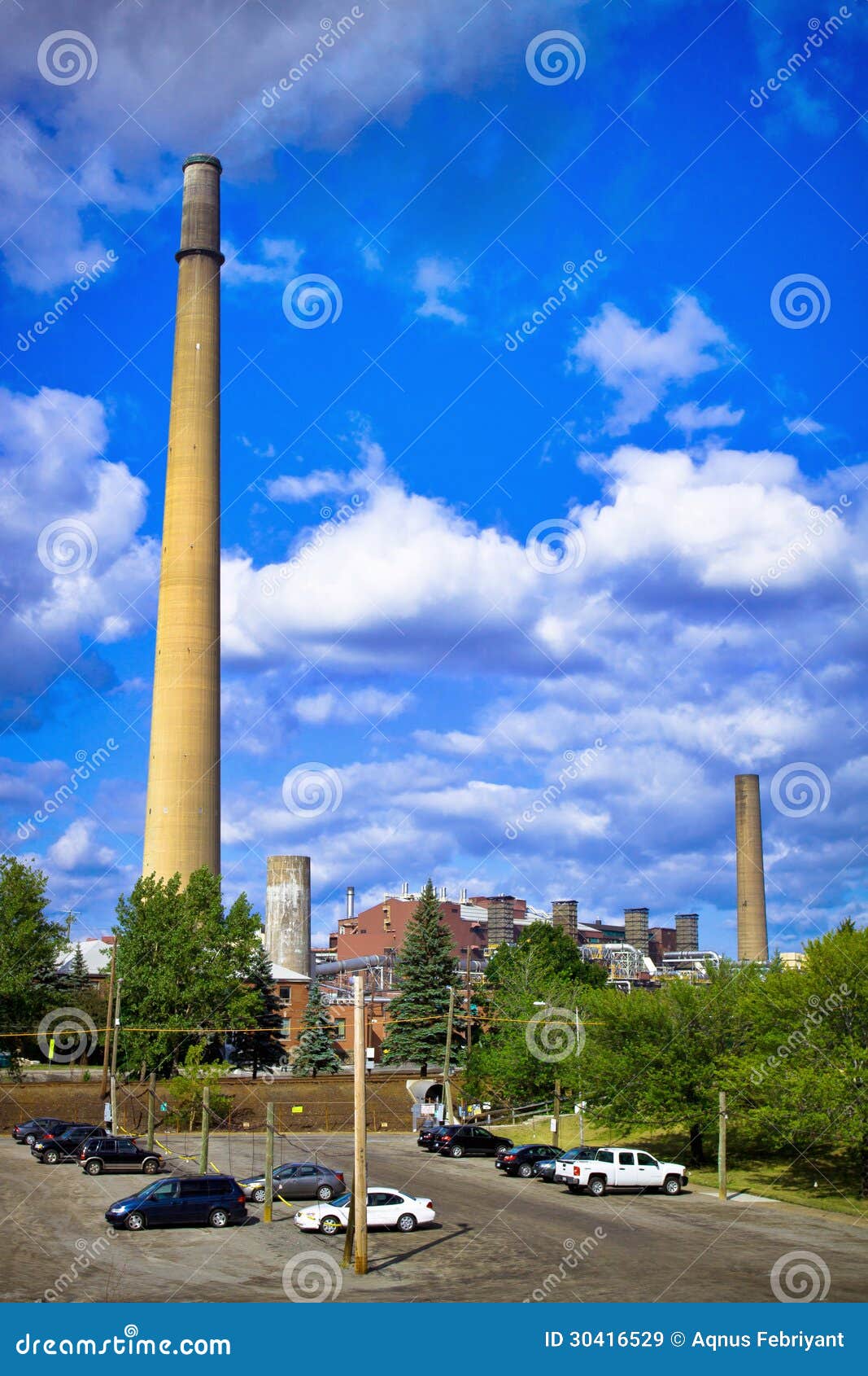Ndustrial Stack at Nickel Plant Stock Image - Image of emission ...